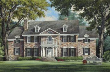 Georgian Style Home Plans | Colonial House Plans & Floor Plans