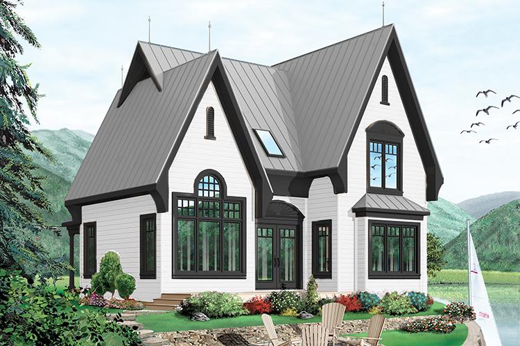 Cottage Plan: 1,705 Square Feet, 3 Bedrooms, 2 Bathrooms - 110-00868