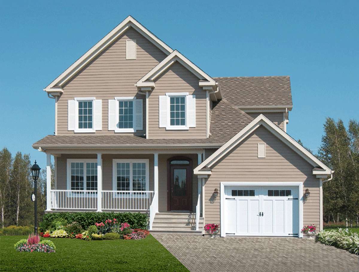 Country Plan: 1,719 Square Feet, 3 Bedrooms, 2.5 Bathrooms - 034-00751