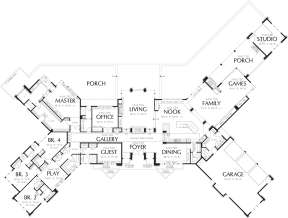 Contemporary Plan: 5,798 Square Feet, 5 Bedrooms, 5 Bathrooms - 4771-00016