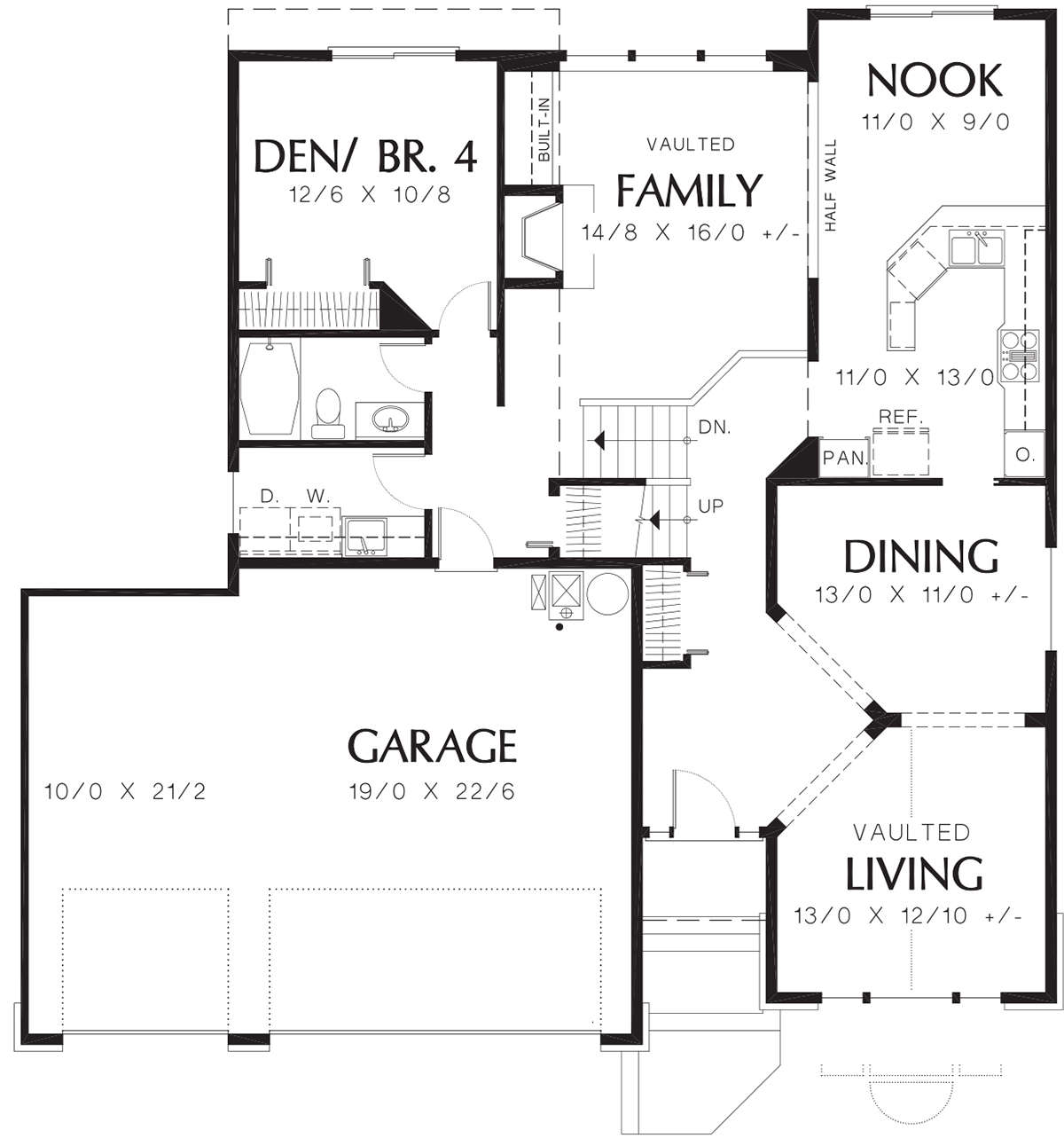 Split Foyer Plan - 2,250 Square Feet, 4 Bedrooms, 3 Bathrooms | Floor ...