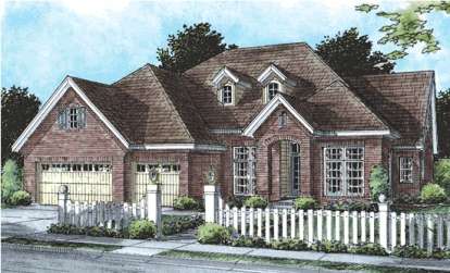 Traditional Plan: 2,424 Square Feet, 4 Bedrooms, 3 Bathrooms - 110-00561