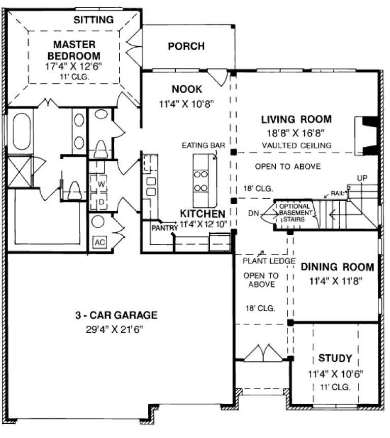 Traditional Plan - 2,575 Square Feet, 4 Bedrooms, 2.5 Bathrooms | Floor ...