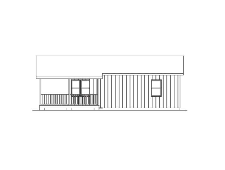 Ranch Plan - 720 Square Feet, 2 Bedrooms, 1 Bathroom | Floor Plan #5633 ...