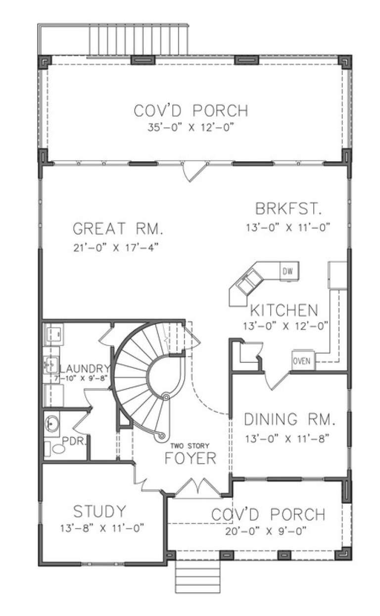 Lake Front Plan - 2,481 Square Feet, 3 Bedrooms, 2.5 Bathrooms | Floor ...