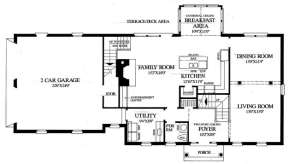 Southern Plan - 2,357 Square Feet, 3 Bedrooms, 2 Bathrooms | Floor Plan ...