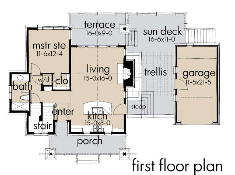 Mountain Plan 985 Square Feet 2 Bedrooms 2 Bathrooms Floor Plan