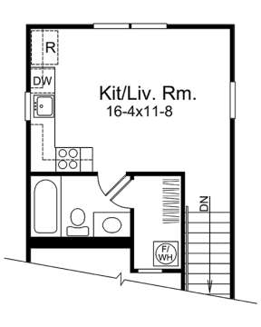 Country Plan - 656 Square Feet, 1 Bedroom, 1 Bathroom | Floor Plan ...