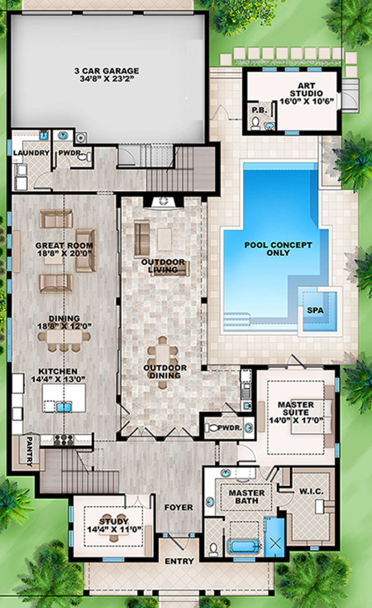 Top 10 house plans with pool ideas and inspiration