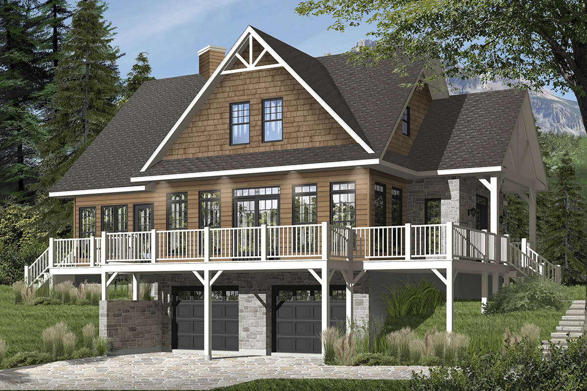 Lake Front Plan - 2,340 Square Feet, 4 Bedrooms, 3 Bathrooms | Floor ...