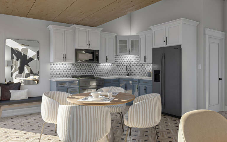 Modern Plan - 672 Square Feet, 2 Bedrooms, 1 Bathroom | Floor Plan #963 ...