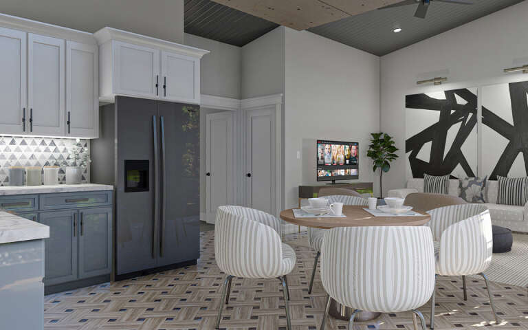 Modern Plan - 672 Square Feet, 2 Bedrooms, 1 Bathroom | Floor Plan #963 ...