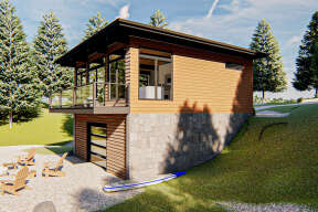 Modern Plan - 609 Square Feet, 1 Bedroom, 1 Bathroom | Floor Plan #963 ...