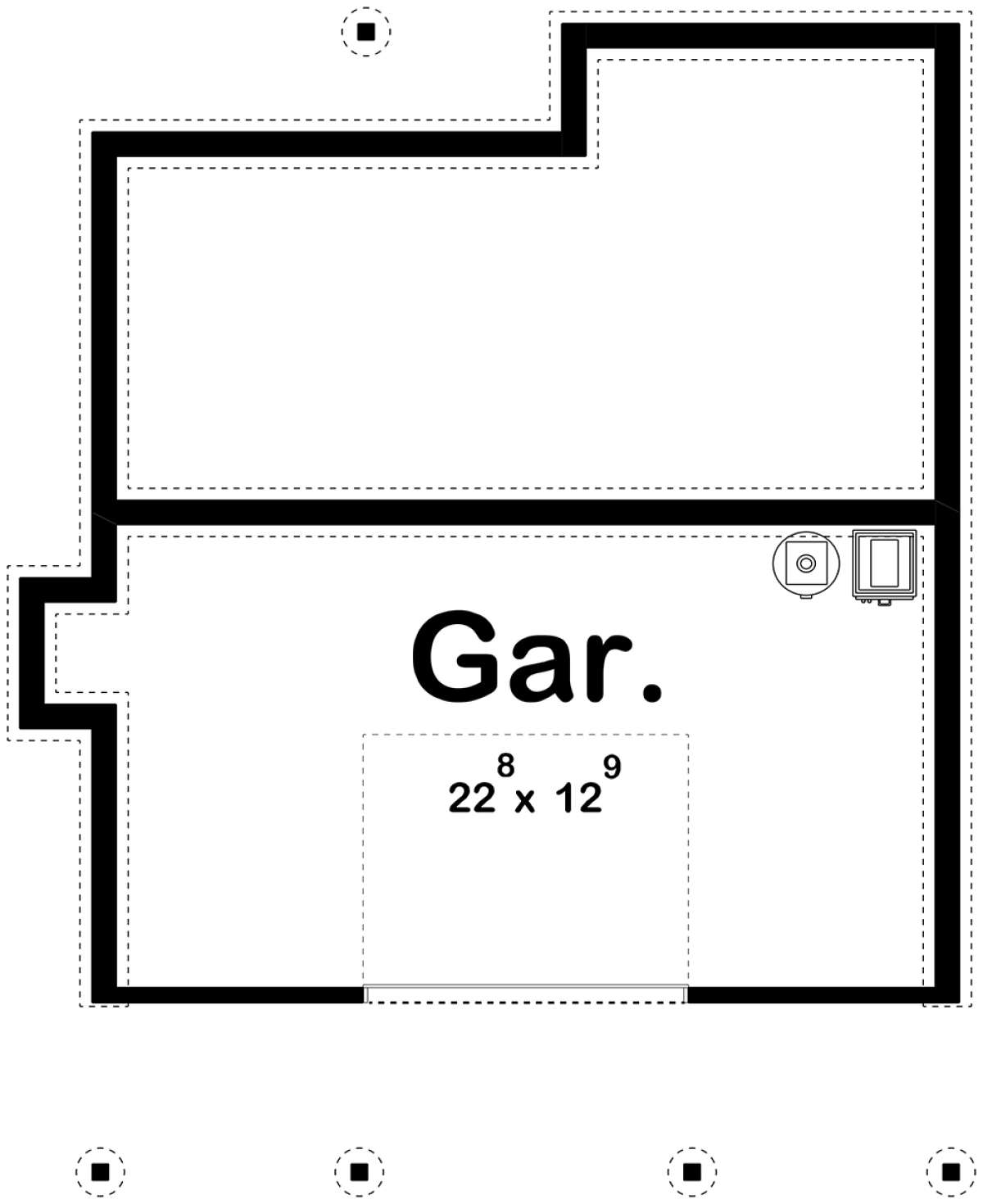 Modern Plan: 609 Square Feet, 1 Bedroom, 1 Bathroom - 963-00200