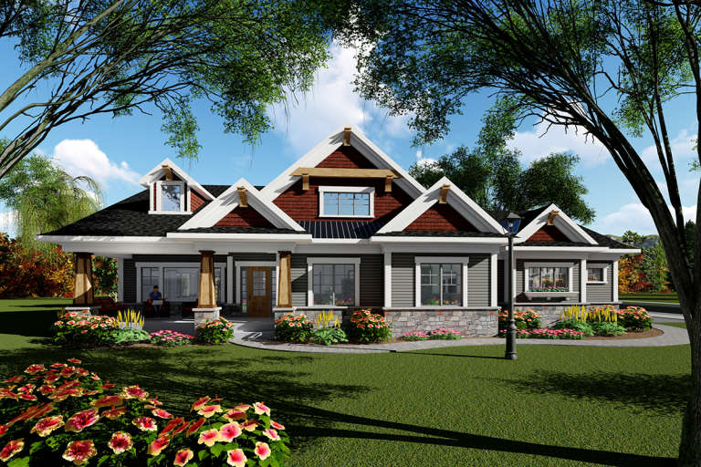 Craftsman Plan - 1,983 Square Feet, 3 Bedrooms, 2 Bathrooms | Floor ...