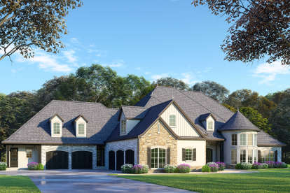 Ranch Plan: 5,084 Square Feet, 6 Bedrooms, 5.5 Bathrooms - 168-00031