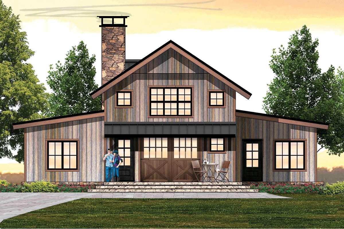 Mountain Rustic Plan - 2,116 Square Feet, 3 Bedrooms, 3.5 Bathrooms ...
