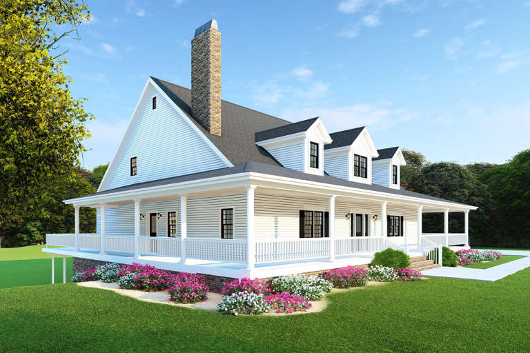 Farmhouse Plan - 2,711 Square Feet, 3 Bedrooms, 2.5 Bathrooms | Floor ...