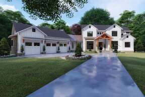 Modern Farmhouse Plan: 5,400 Square Feet, 6 Bedrooms, 4.5 Bathrooms ...