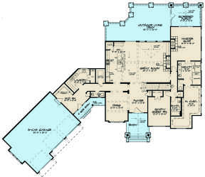 Modern Farmhouse Plan: 5,400 Square Feet, 6 Bedrooms, 4.5 Bathrooms ...