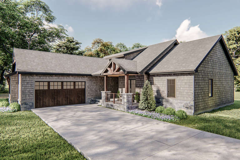 Craftsman Plan - 1,693 Square Feet, 3 Bedrooms, 2 Bathrooms | Floor ...