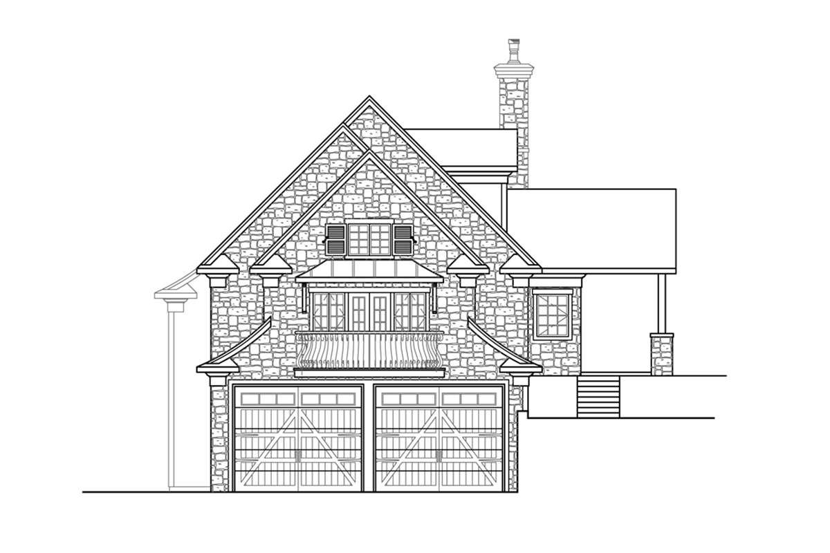 Craftsman House Drawing 2d