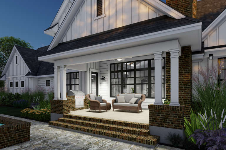 Modern Farmhouse Plan - 2,829 Square Feet, 4 Bedrooms, 3.5 Bathrooms ...