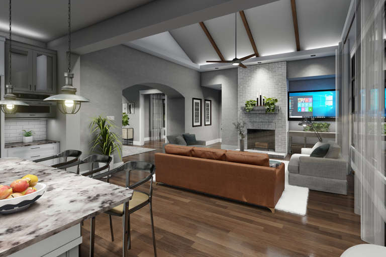 Modern Farmhouse Plan - 2,829 Square Feet, 4 Bedrooms, 3.5 Bathrooms ...