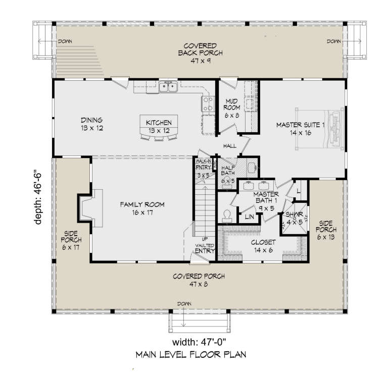Cabin Plan - 2,271 Square Feet, 3 Bedrooms, 3.5 Bathrooms | Floor Plan ...