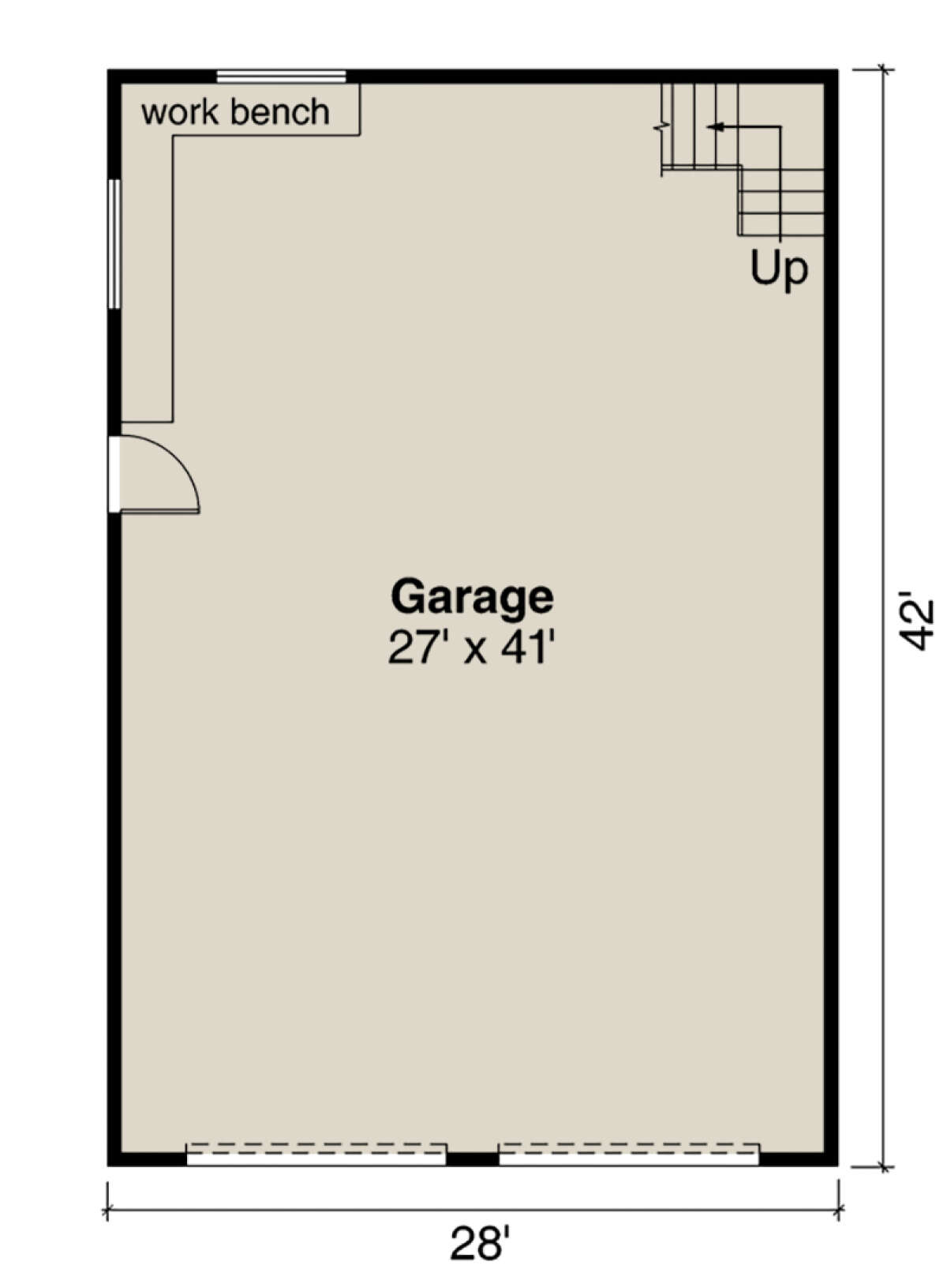 A Frame 2 Car Garage Plan - 1,778 Square Feet | Floor Plan #035-00859 ...