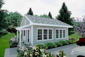 Cottage Plan - 528 Square Feet, 1 Bedroom, 1 Bathroom | Floor Plan ...