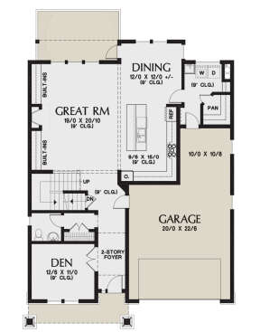 Craftsman Plan: 4,146 Square Feet, 5 Bedrooms, 4.5 Bathrooms - 5631-00214