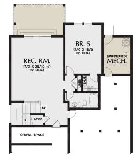 Craftsman Plan: 4,146 Square Feet, 5 Bedrooms, 4.5 Bathrooms - 5631-00214