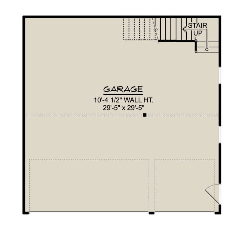 Farmhouse 3 Car Garage Plan - 1,403 Square Feet | Floor Plan #5032 ...