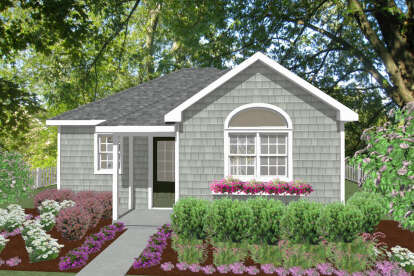 Cottage Plan - 528 Square Feet, 1 Bedroom, 1 Bathroom | Floor Plan ...