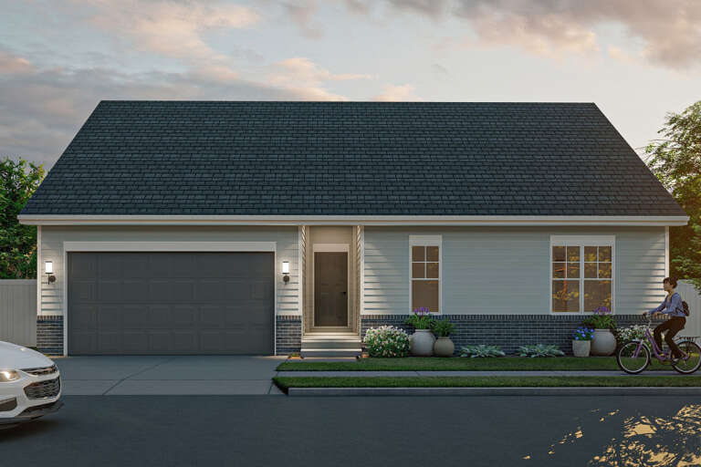 Traditional Plan - 1,353 Square Feet, 3 Bedrooms, 2 Bathrooms | Floor ...