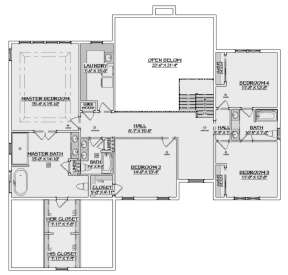 Craftsman Plan: 4,146 Square Feet, 5 Bedrooms, 4.5 Bathrooms - 5631-00214