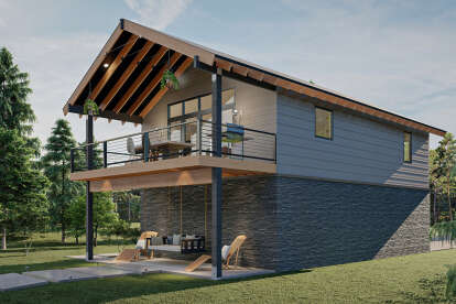 Modern Plan - 915 Square Feet, 2 Bedrooms, 1 Bathroom | Floor Plan #963 ...