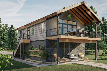 Modern Plan - 915 Square Feet, 2 Bedrooms, 1 Bathroom | Floor Plan #963 ...