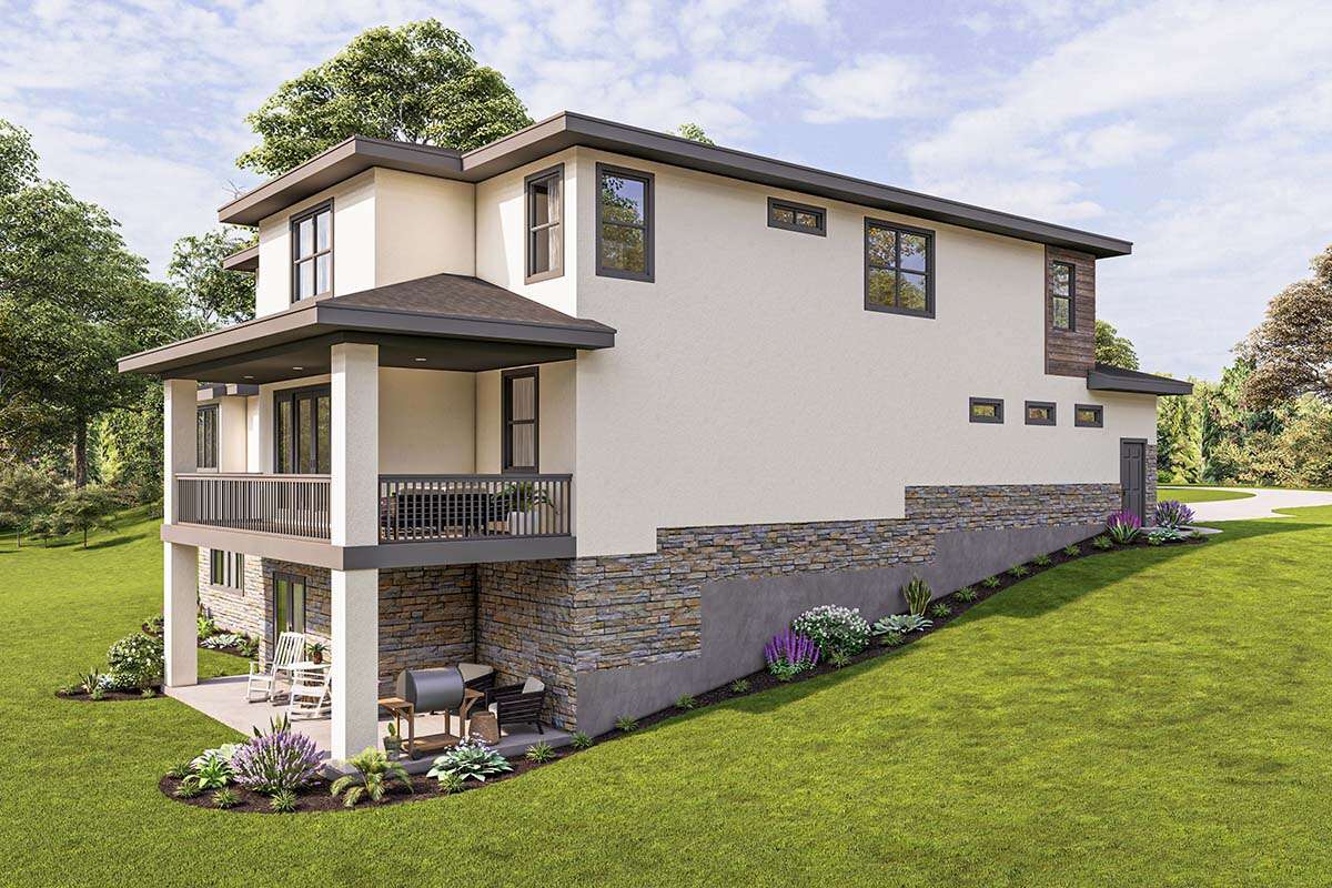 Contemporary Plan: 3,795 Square Feet, 5 Bedrooms, 3.5 Bathrooms - 8768 ...