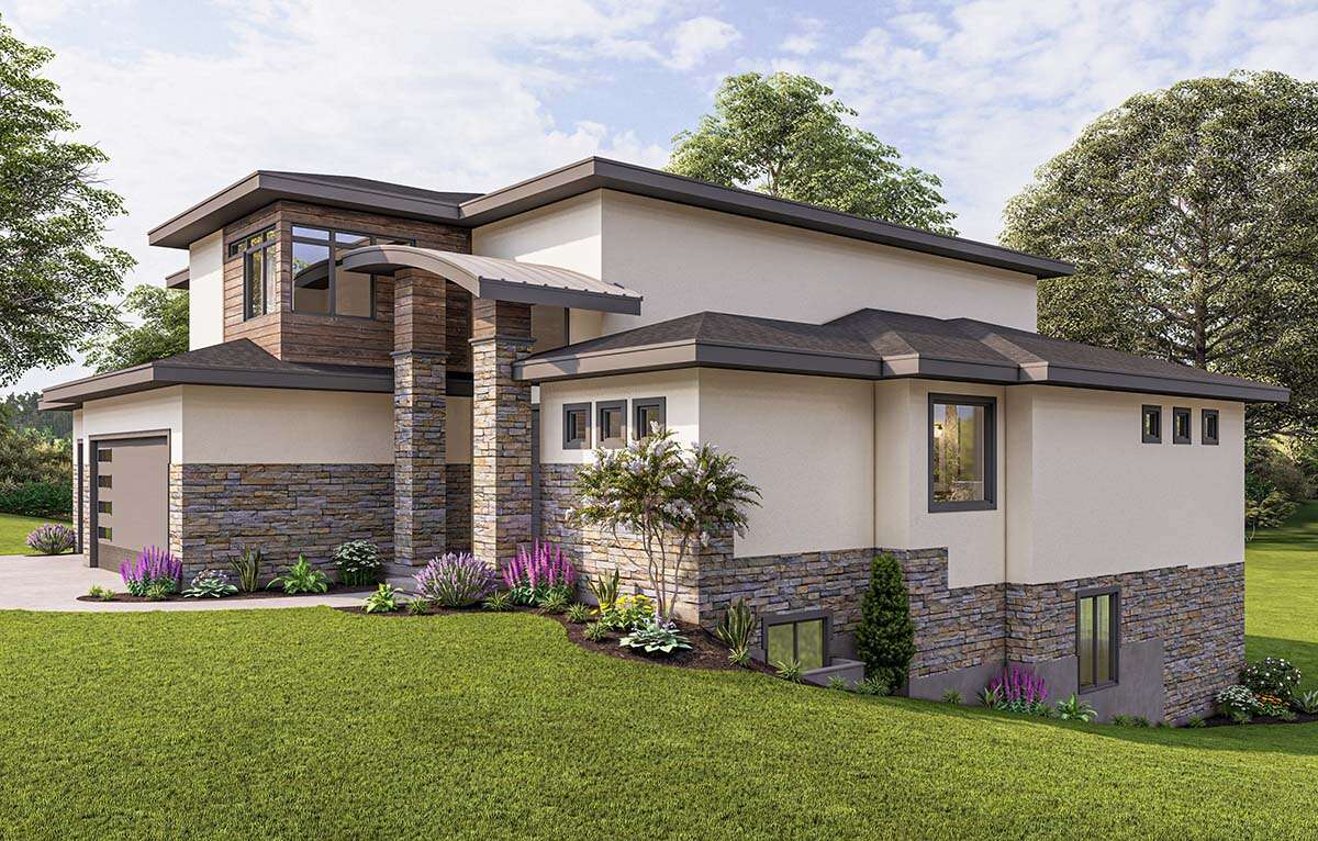 Contemporary Plan: 3,795 Square Feet, 5 Bedrooms, 3.5 Bathrooms - 8768 ...