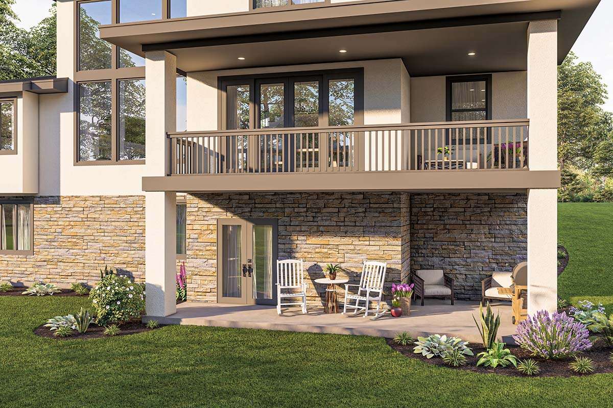 Contemporary Plan: 3,795 Square Feet, 5 Bedrooms, 3.5 Bathrooms - 8768 ...