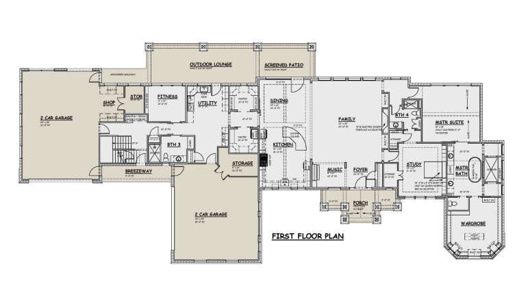 Luxury Plan - 5,487 Square Feet, 3 Bedrooms, 4 Bathrooms | Floor Plan ...