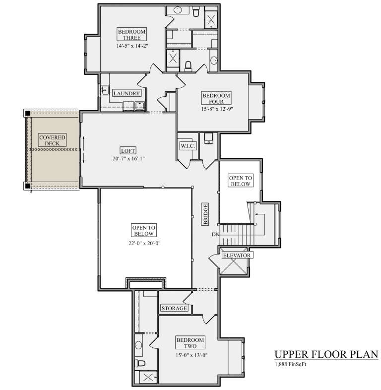 Craftsman Plan - 6,535 Square Feet, 6 Bedrooms, 7 Bathrooms | Floor ...