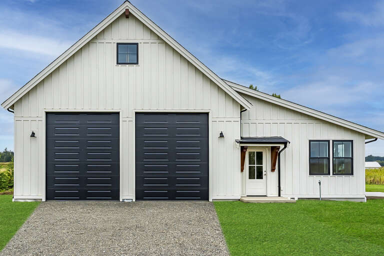 Barn 2 Car Garage Plan - 1,752 Square Feet, 1 Bedroom, 1 Bathroom ...