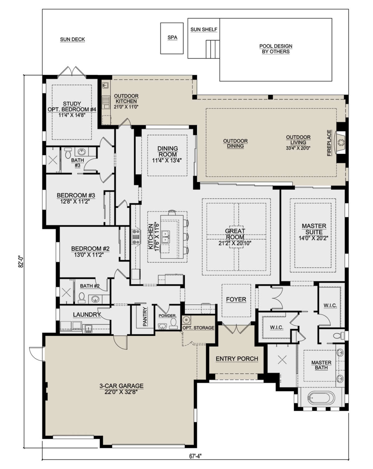 Contemporary Plan - 2,964 Square Feet, 4 Bedrooms, 3.5 Bathrooms ...