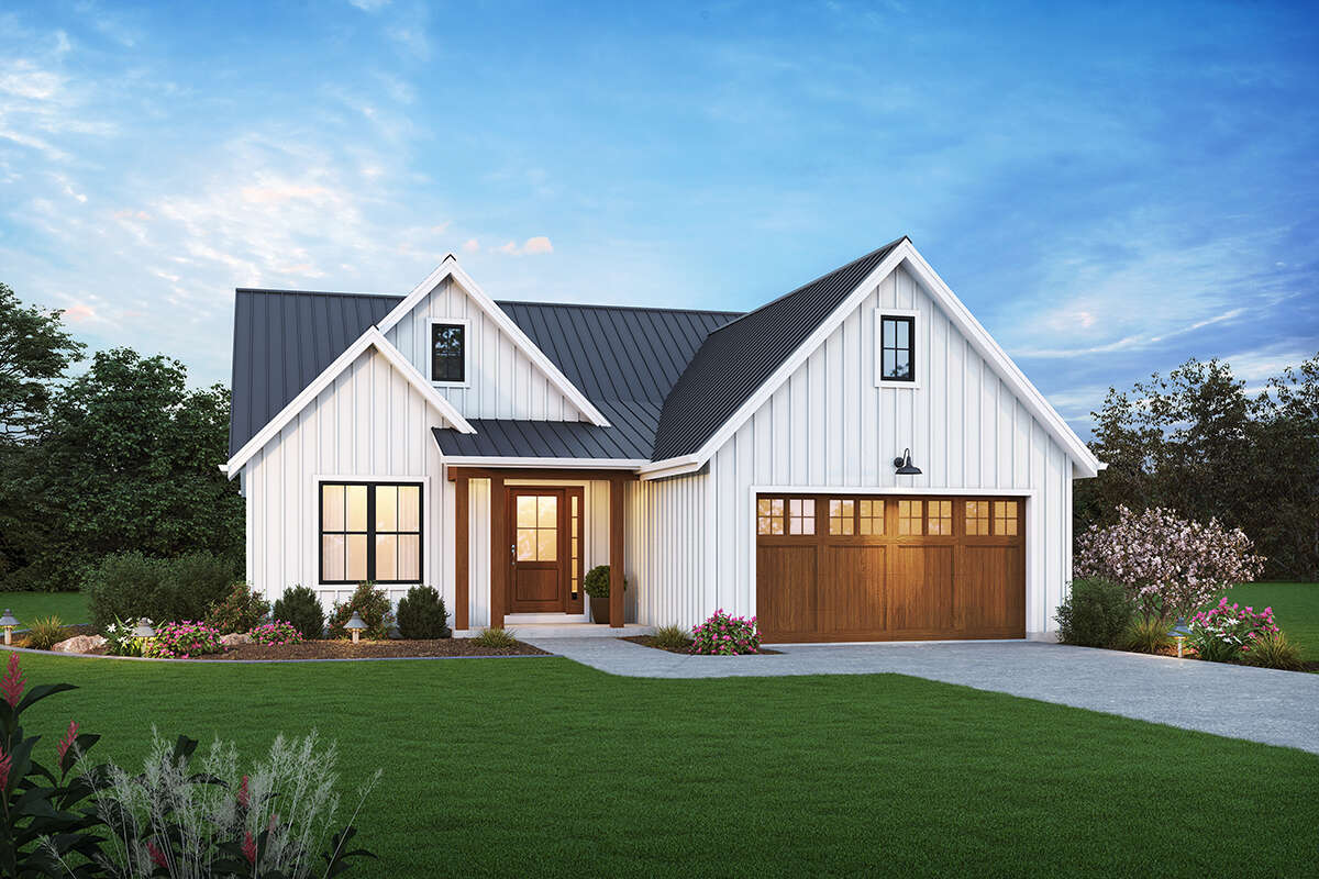 Modern Farmhouse Plan 1866 Square Feet 4 Bedrooms 2 Bathrooms