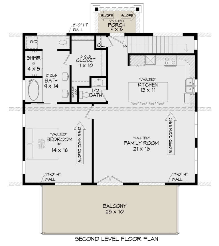 Modern Plan - 2,202 Square Feet, 2 Bedrooms, 2.5 Bathrooms | Floor Plan ...
