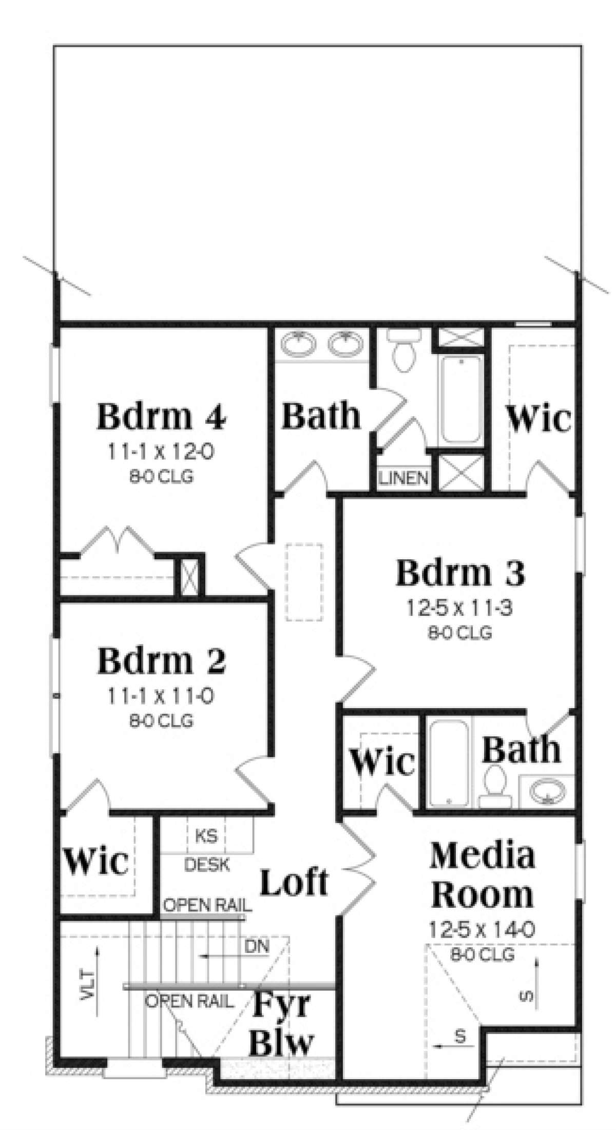 French Country Plan: 2,274 Square Feet, 4 Bedrooms, 3.5 Bathrooms - 009 ...