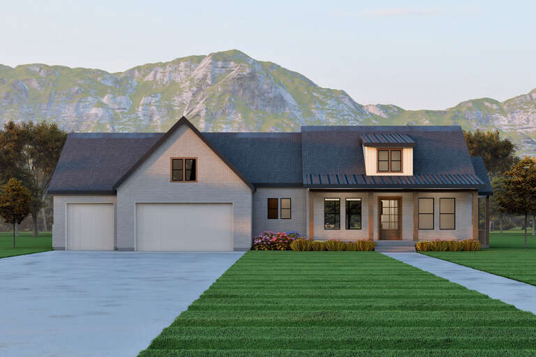 Modern Farmhouse Plan - 1,999 Square Feet, 3 Bedrooms, 2.5 Bathrooms ...